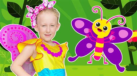 Anuta canta una divertida canción de Mariposa Canciones infantiles