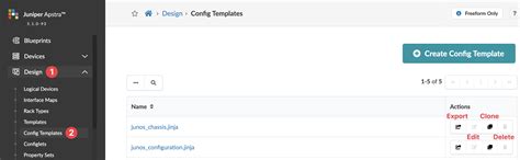 Config Templates Freeform Design Apstra 51 Juniper Networks