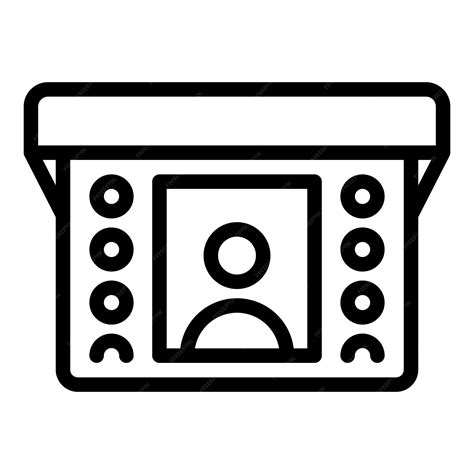 Premium Vector Button Video Intercom Icon Outline Vector Security Control Door System