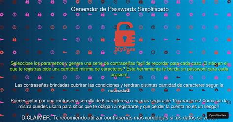 Simple Password Generator Codesandbox