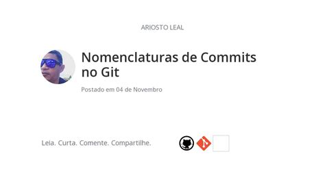 Nomenclaturas De Commits No Git