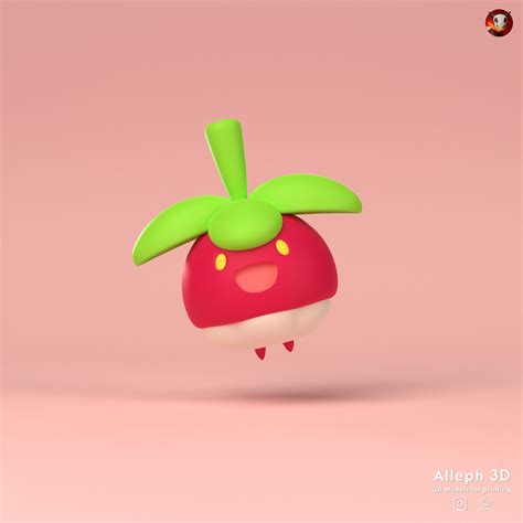 Pokemon Bounsweet Evolution Pack 3d Model 3d Printable Cgtrader
