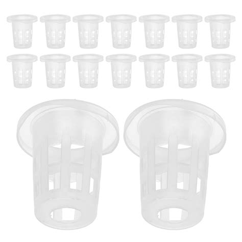Worgeous 50pcs Net Pots Planting Cups Hydroponic Pots Garden Balcony