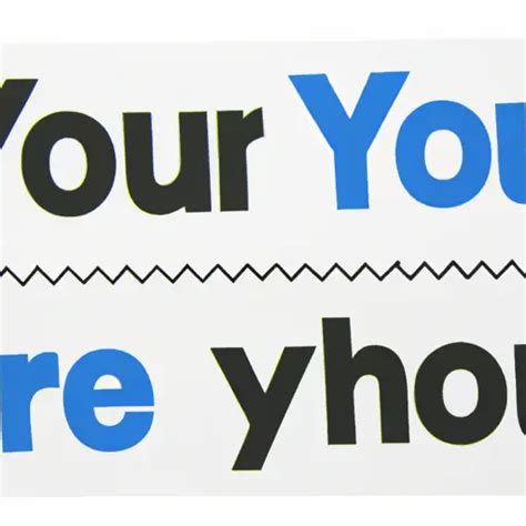 Difference Between Your And You Re All Difference Between