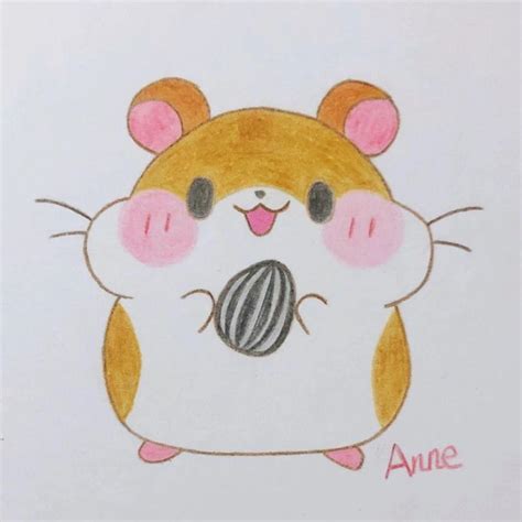 小仓鼠简笔画可爱 小仓鼠简笔画可爱呆萌 画趣文库（我爱生活）