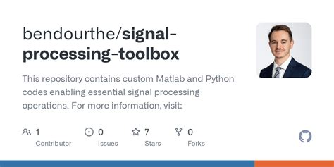 Github Bendourthe Signal Processing Toolbox This Repository Contains Custom Matlab And Python
