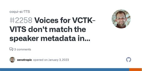 Voices For Vctk Vits Don T Match The Speaker Metadata In Vctk Corpus S