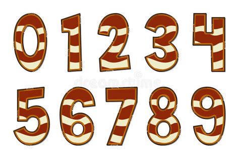 Handcrafted Sweet Food Number Color Creative Art Typographic Design
