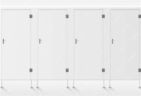 Premium Vector Toilet Doors White For Male And Female Genders Vector