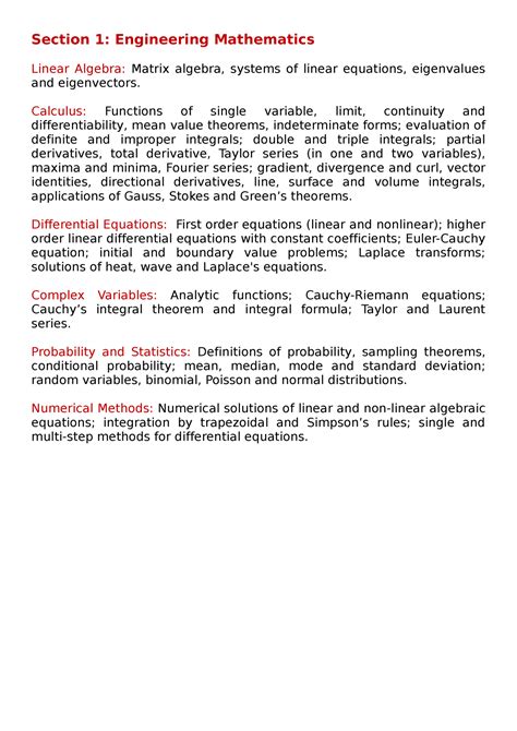 Gate Me Engineering Mathematics Section 1 Engineering Mathematics