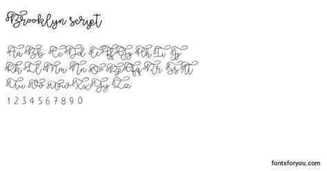 Brooklyn Script Font Download For Free Online