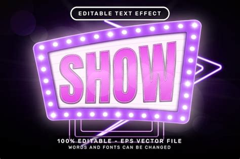 3d Text Effekt Und Bearbeitbarer Text Effekt Mit Hellem Licht Und Neon