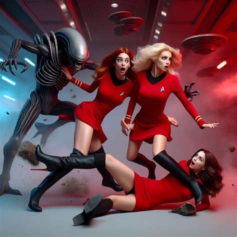 Star Trek Female Officers Fall Into Alien Ambush By Zachiboo On Deviantart