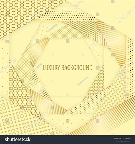 Yellow Geometric Background Vector Illustration Stock Vector Royalty