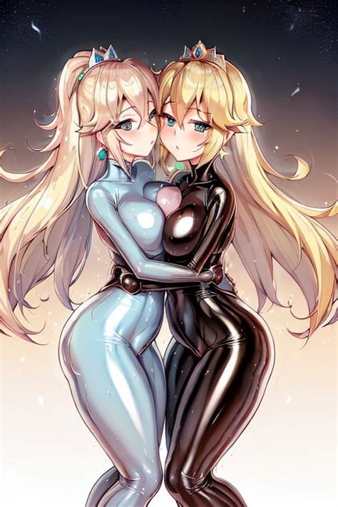 Rule 34 Ai Generated Blonde Hair Bodysuit French Kiss Hugging Kissing