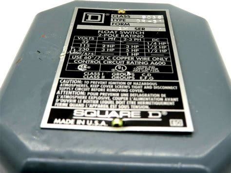 New Square D 9036dr31 Float Switch Series A Sb Industrial Supply Inc