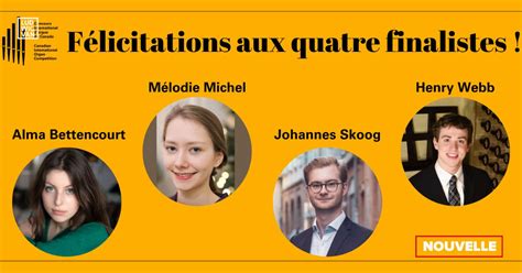 Nouvelle Le Cioc Annonce Ses Quatre Finalistes Ludwig Van Montreal
