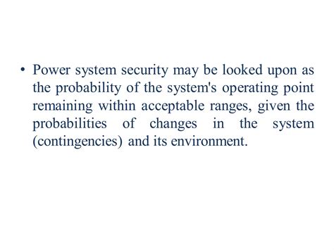 Power System Security Pdf