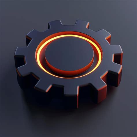 3d Settings Icon Gear And Adjustment Logo Illustration Premium Ai Generated Image