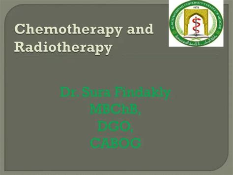 Ppt Radiotherapy Vs Chemotherapy Understanding The Differences