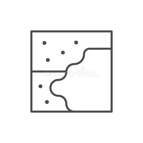 Plastering Process Line Outline Icon Stock Vector Illustration Of