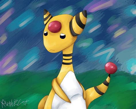 Ampharos Pokeday 181 By Ruthiecat On Deviantart