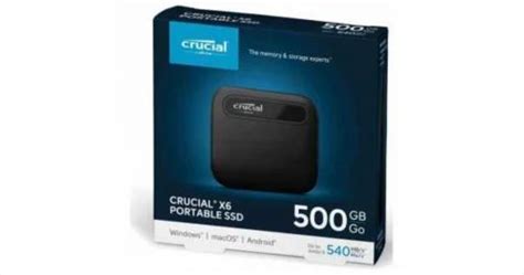 Crucial X Gb Portable Ssd Up To Mb S Usb External Solid State Drive At