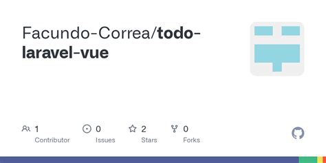 Github Facundo Correatodo Laravel Vue