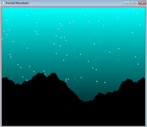 Upgrayd Generating A Fractal Mountain Range