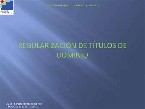 Presentación Bienes Nacionales