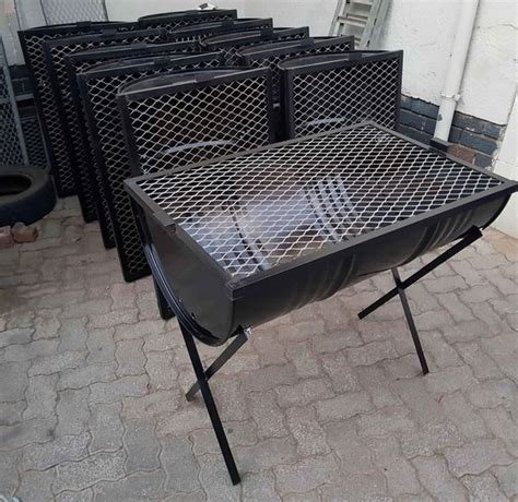 Half Drum Braai Stand With Removable Stands Tlsbraaistand · The Love