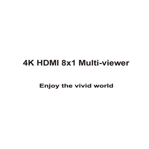 4k 8x1 Hdmi Multiviewer 1080p 4x1 Quad Screen Real Time Seamless Switch Hdmi Multi Viewer 2 4 6