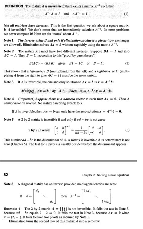 linear algebra invertible matrix r learnmath