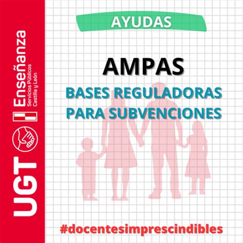 Ayudas AMPAs Bases reguladoras para subvenciones Educación
