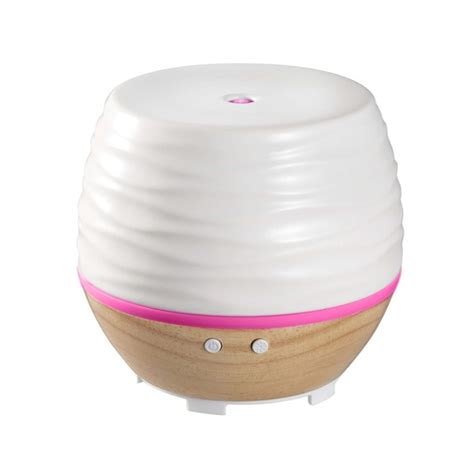 Ellia Ascend Ceramic Aromatherapy Diffuser Set With Light White