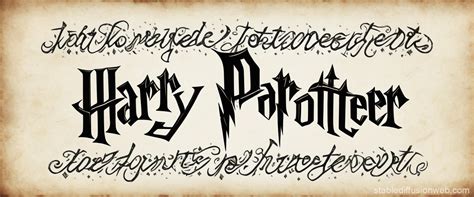 hairy potter font Prompts | Stable Diffusion Online