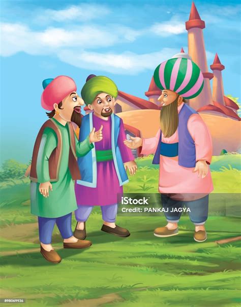 Mulla Nasruddin Story Stock Illustration Download Image Now Art Cartoon Cheerful Istock