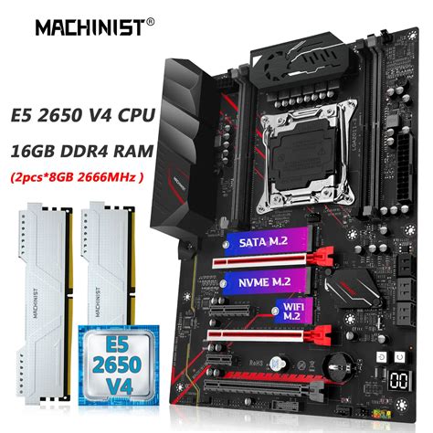 Machinist X99 Motherboard Combo Xeon Kit 2650 V4 CPU LGA2011 3 DDR4 2