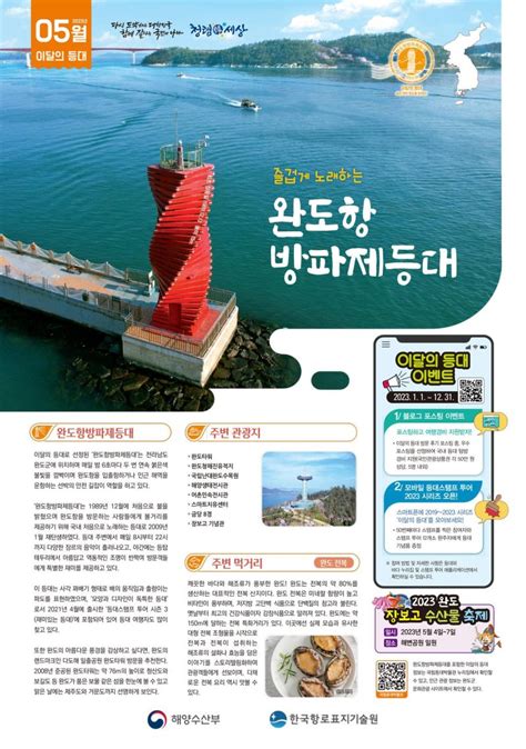 즐겁게 노래하는 전남 완도항 방파제등대[5월 등대] 파이낸셜뉴스