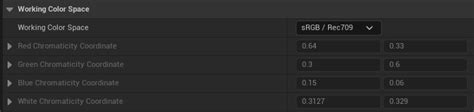Working Color Space In Unreal Engine Unreal Engine 5 6 Documentation Epic Developer Community