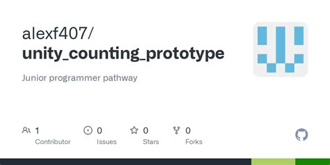 Github Alexf Unity Counting Prototype Junior Programmer Pathway