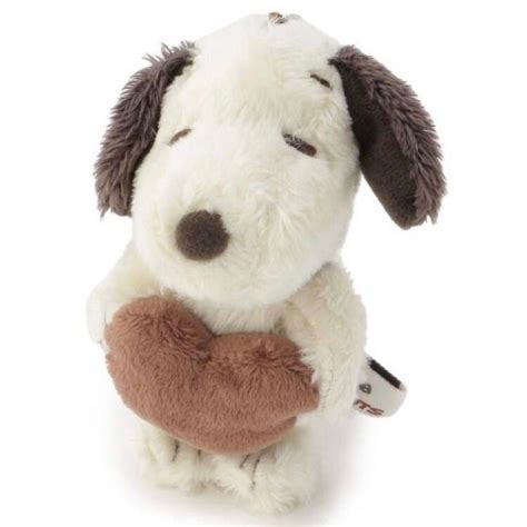 Snoopy Plush Toy With Heart Shape Cute Stuffed Animal
