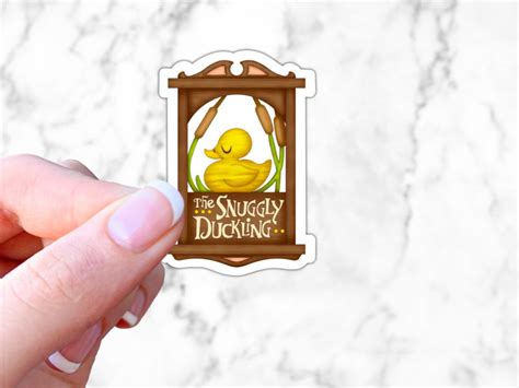 Tangled Snuggly Duckling Sticker Simplyfangirldesigns