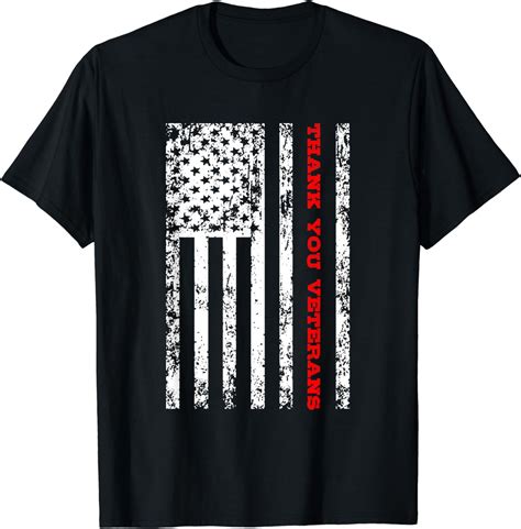 Thank You Veterans Military Veterans Day American Flag T Shirt