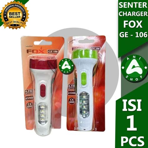 Jual Senter Cas Charger Fox Ge 106 Ani Shopp Kota Tasikmalaya Ani