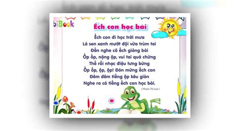 Bibook Bài Thơ Ếch Con Học Bài Youtube
