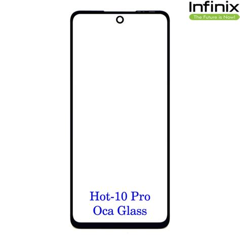 Infinix Hot Pro X Front OCA Glass Black Baba Tools Official