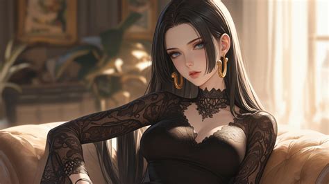 4k Hd Wallpaper Boa Hancock In A Soft Lit Art Gallery