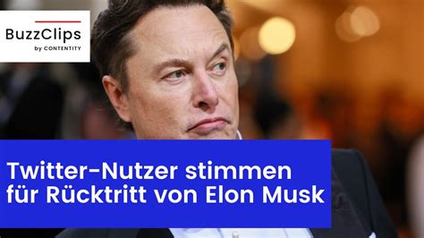 Twitter Nutzer Stimmen F R R Cktritt Von Elon Musk Youtube