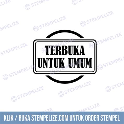 Contoh Stempel Terbuka Untuk Umum Png 7
